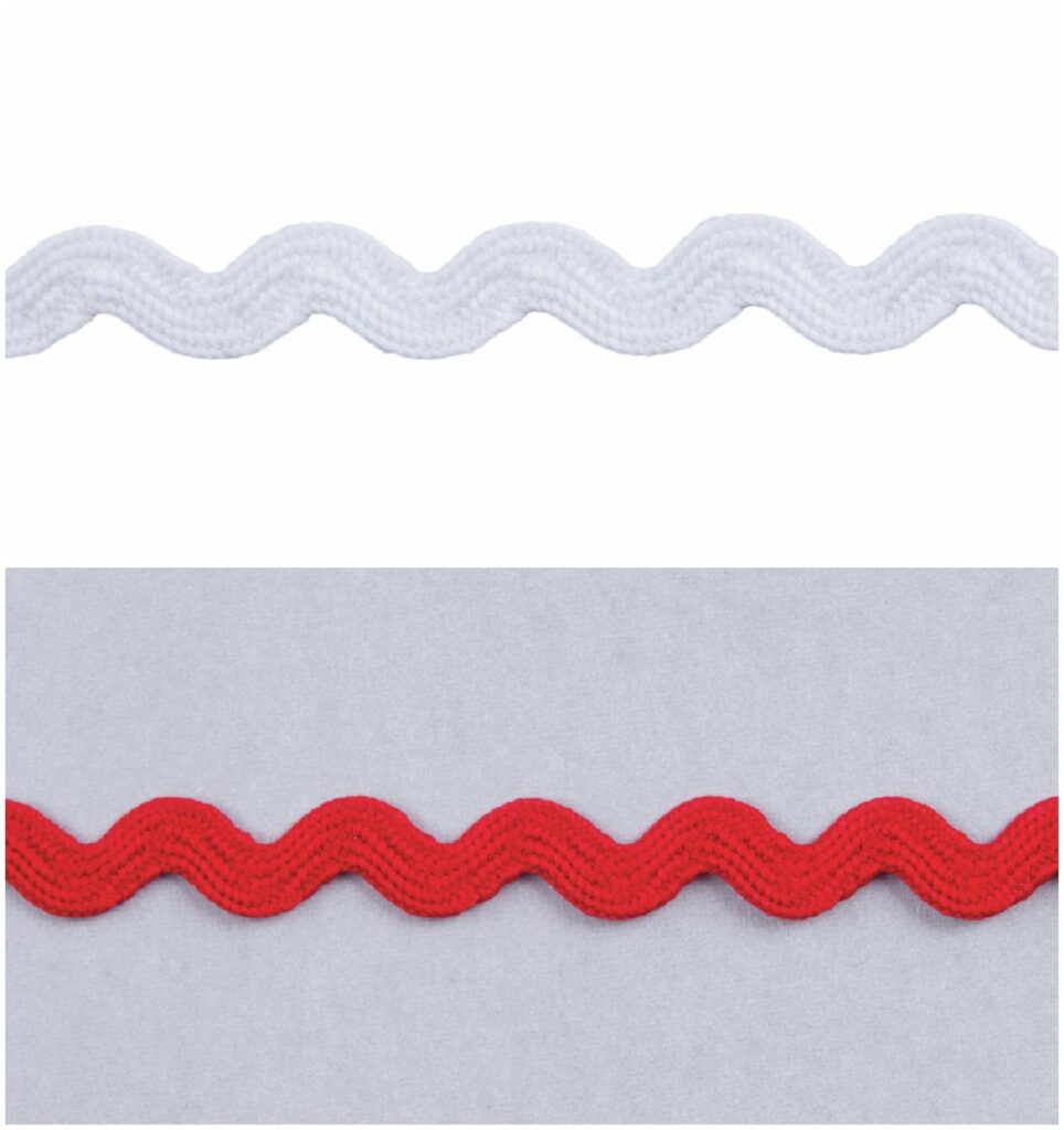 8mm Polyester Ric Rac Trimming - Thimbles Fabric Shop