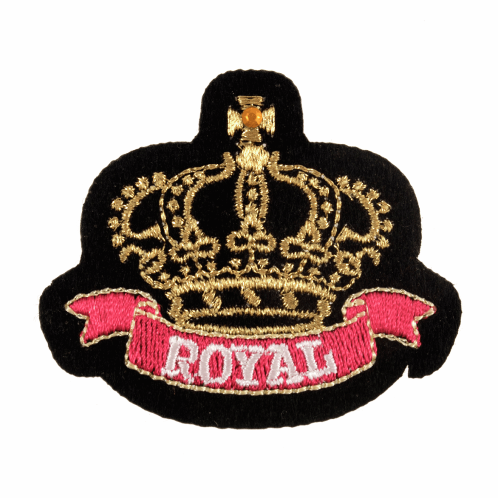 Royal Crown Motif Iron on and Sew on - Thimbles Fabric Shop